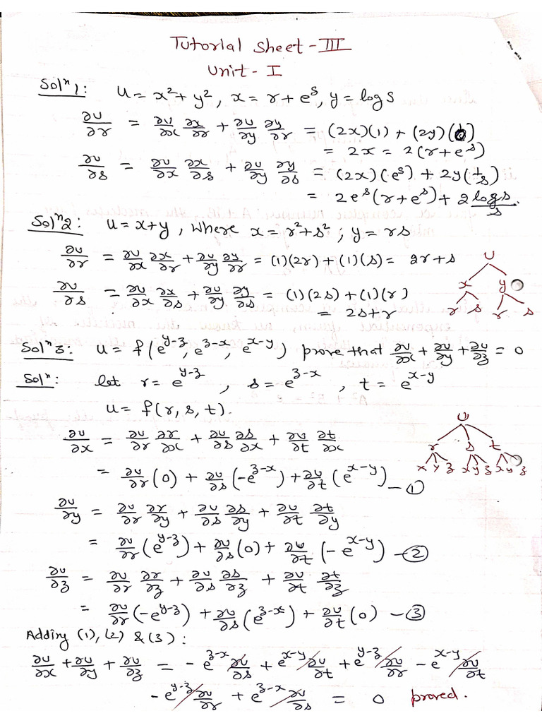 Tutorial 3 (Unit 1) Solutions | PDF
