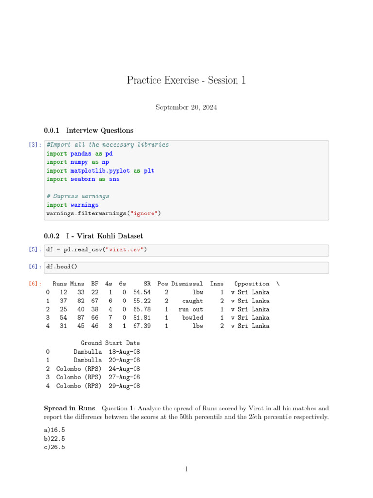 Practice Exercise - Session 1 | PDF | Boolean Data Type | Computer Programming