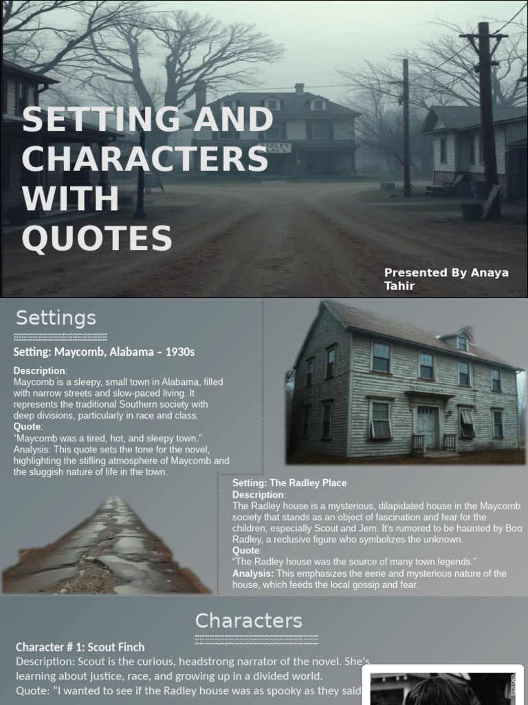 Tkam Presentation - Anaya | PDF | To Kill A Mockingbird