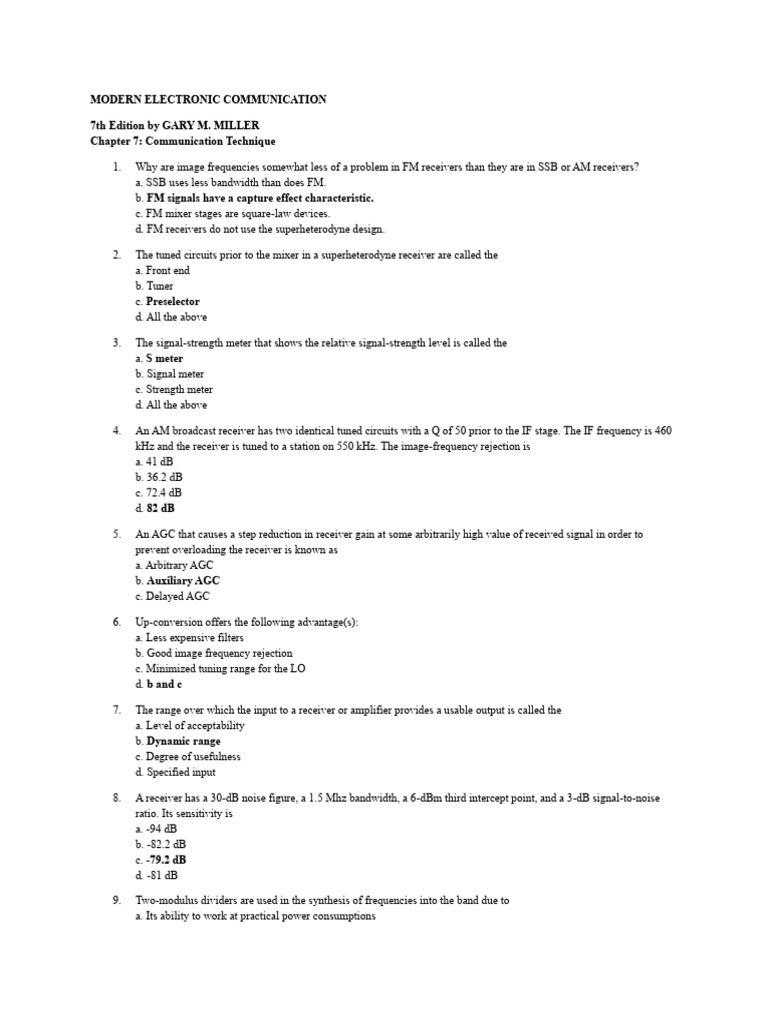 Understanding 7 Communication Frequencies | PDF | Frequency Modulation ...