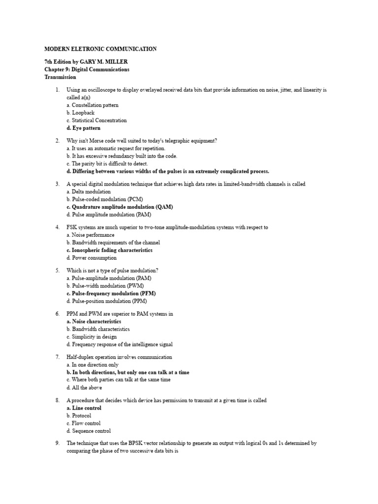 MODERN ELECTRONIC COMMUNICATION MILLER Part 9 | PDF | Modulation | Radio