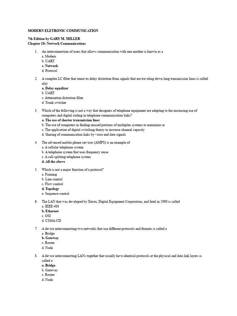 MODERN ELECTRONIC COMMUNICATION MILLER Part 10 | PDF