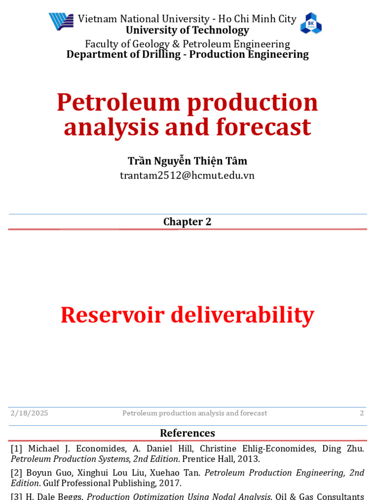 Chapter 2 Reservoir Deliverability | PDF | Petroleum Reservoir | Steady State