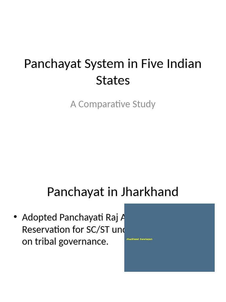 Panchayat System India | PDF
