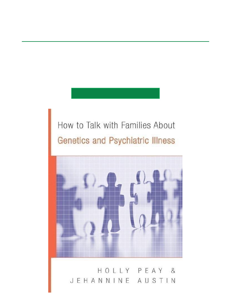 How To Talk With Families About Genetics and Psychiatric Illness ...