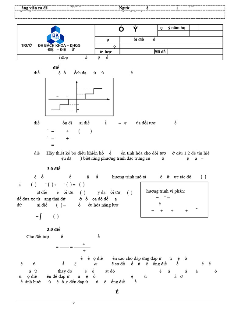 De Thi - DKNC - HK1 - 2021 - Dapan | PDF