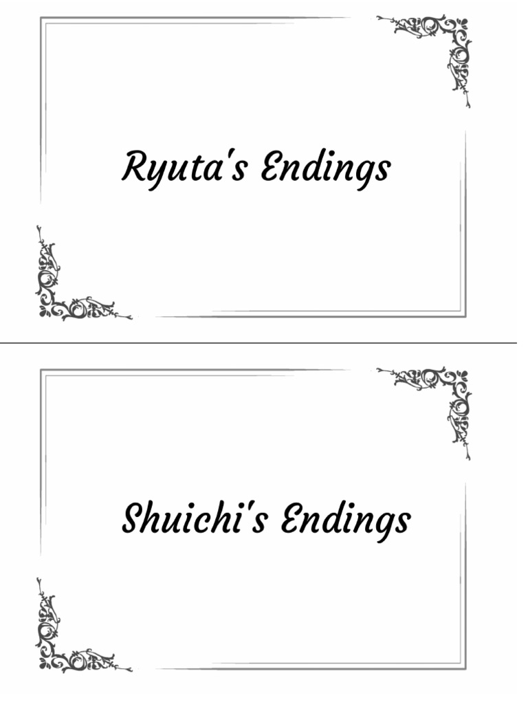 5 - Ending Cards | PDF