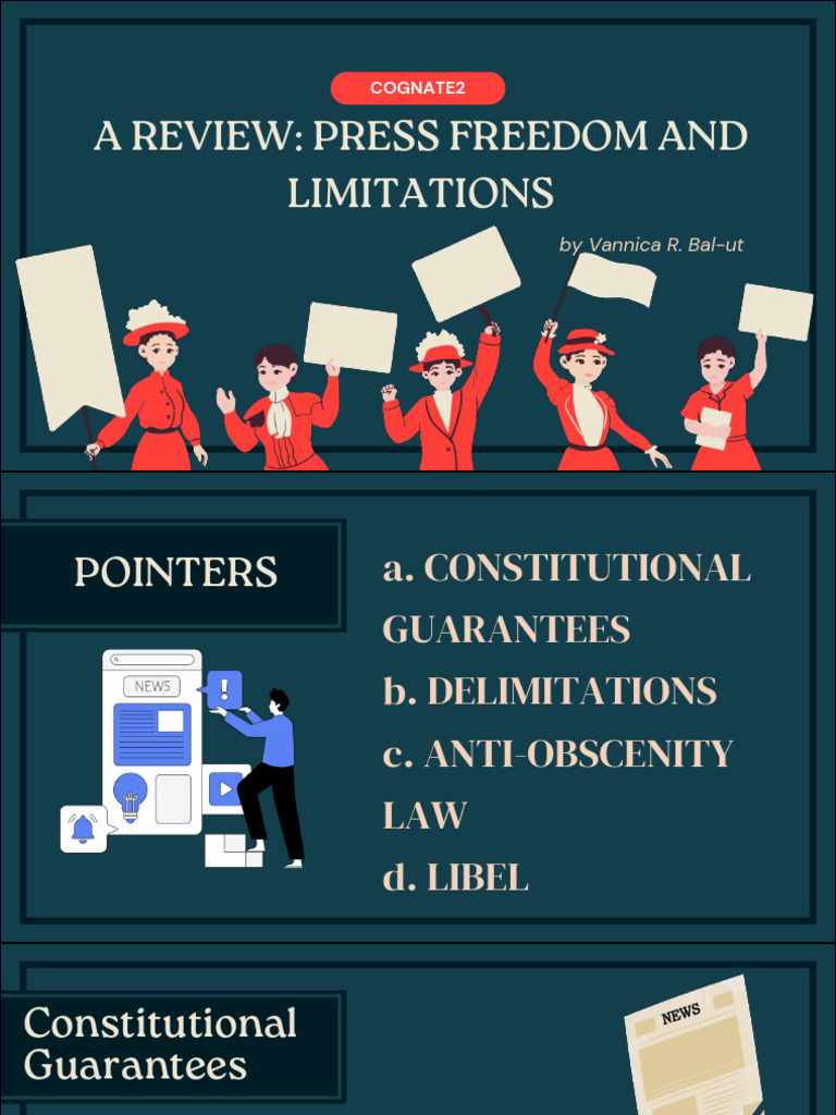 Press Freedom and Its Legal Limits | PDF | Defamation | Human Communication