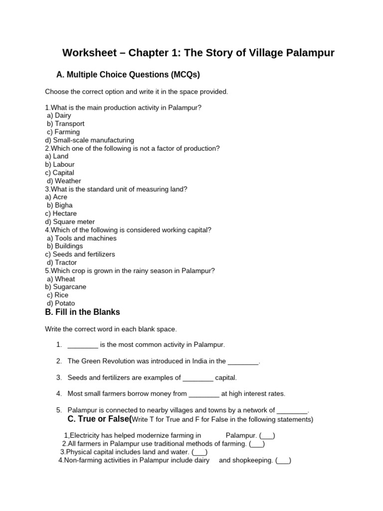 9C Worksheet | PDF