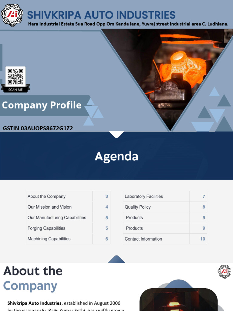 SAI Company Profile Presentation | PDF | Machining | Reliability ...