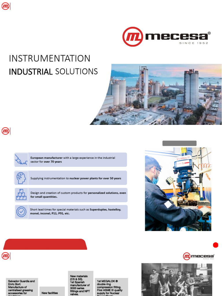 MECESA Solutions - Company Profile | PDF | Valve | Instrumentation