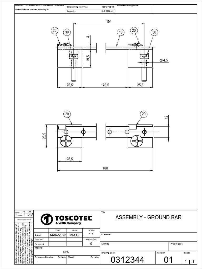 01-Assembly-Ground Bar | PDF