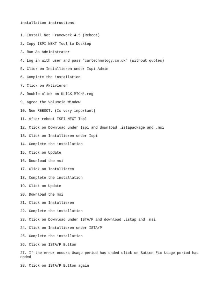 ISTAP Installation | PDF