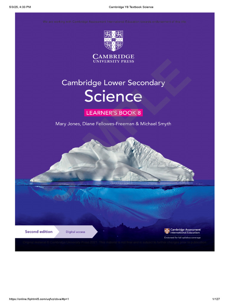Cambridge Y8 Textbook Science | PDF