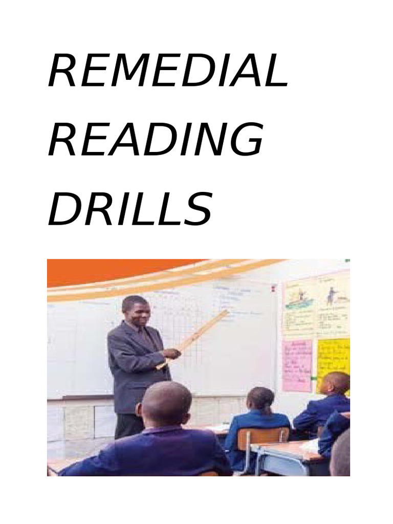 Remedial Reading Drills | PDF