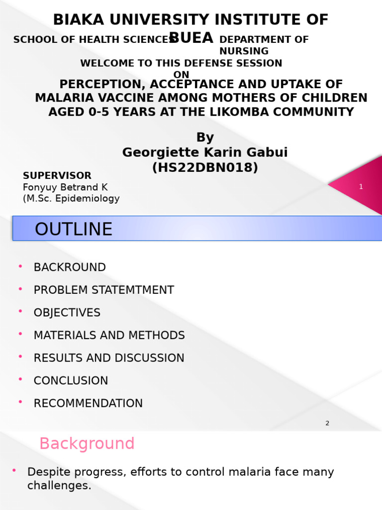 Malaria Vaccine Perception in Likomba | PDF | Malaria | Vaccines