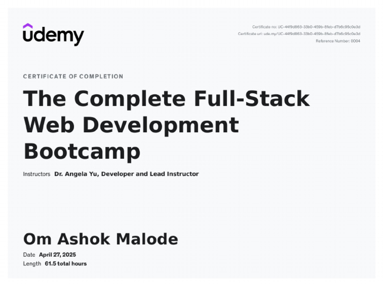 udemy full stack | PDF