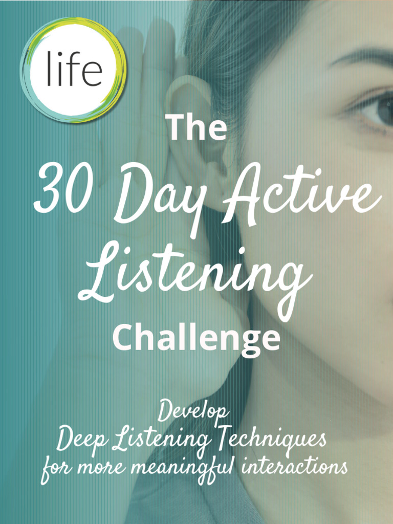 Active Listening Challenge | PDF | Body Language | Silence