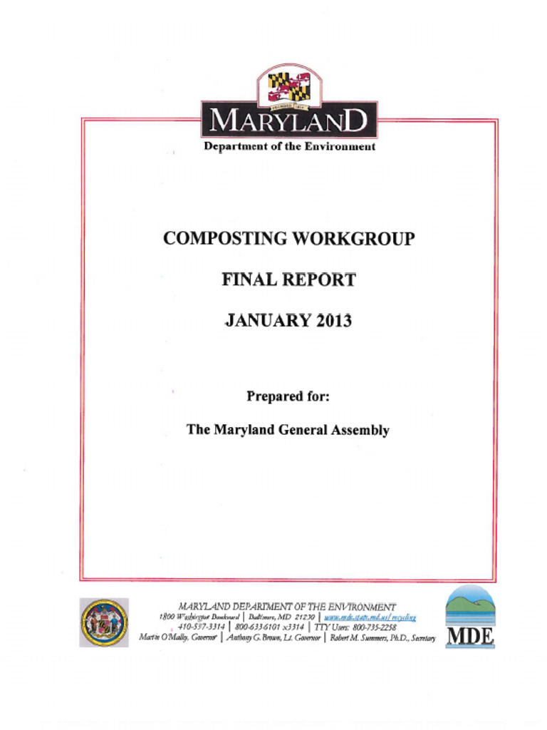 Composting Workgroup Final Report 1-2013000 | PDF