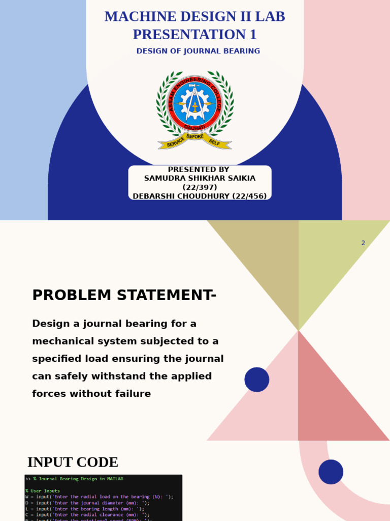 Machine Design II Lab | PDF