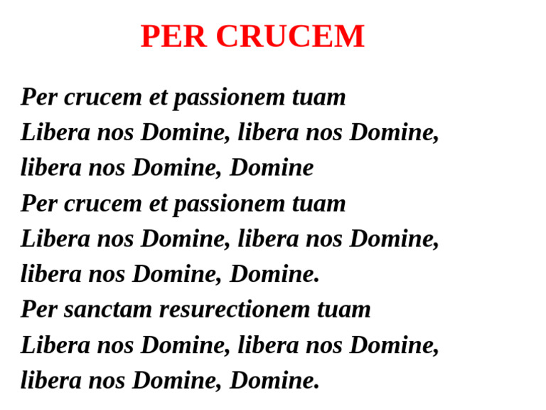 Per Crucem | PDF