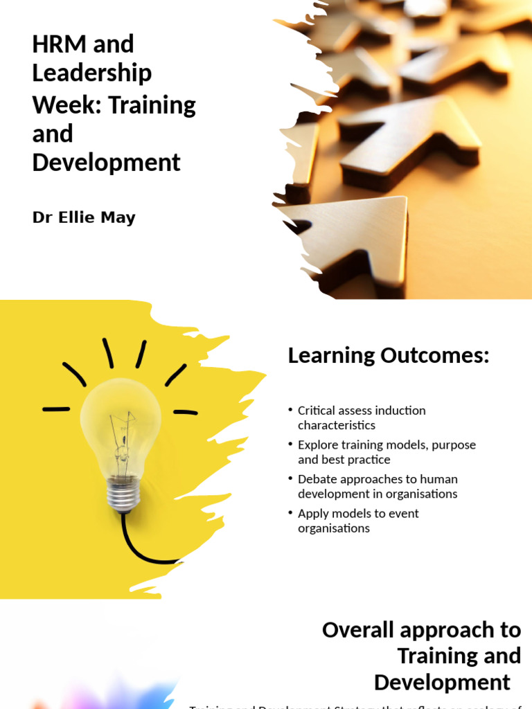 Week 8 - Training and Development Lecture 2025 SV | PDF | Employment | Employee Retention