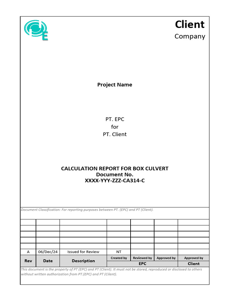 Box Culvert Calculation | PDF | Structural Load | Civil Engineering