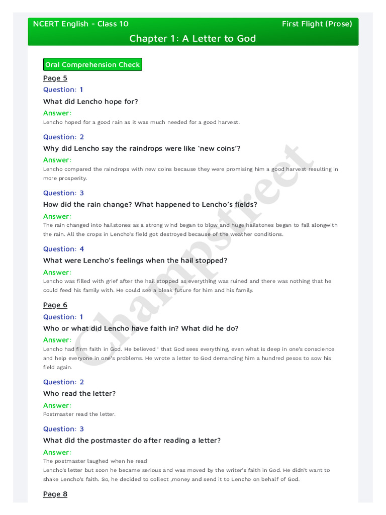 chapter-1-first-flight-a-letter-to-god | PDF | Tropical Cyclones | Storms