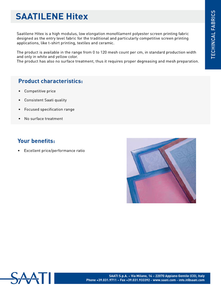SAATILENE Hitex | PDF