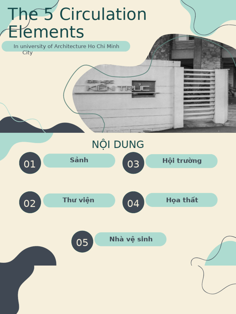 The 5 Circulation Elements (Nguyên lí thiết kế) | PDF