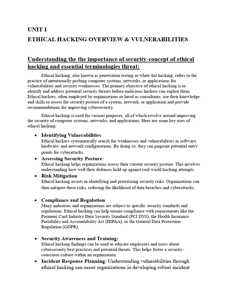 Ethical Hacking: Overview & Techniques | PDF | Domain Name System ...