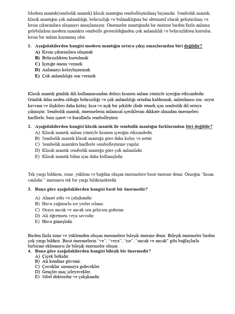 Sembolik Mantik 1 | PDF