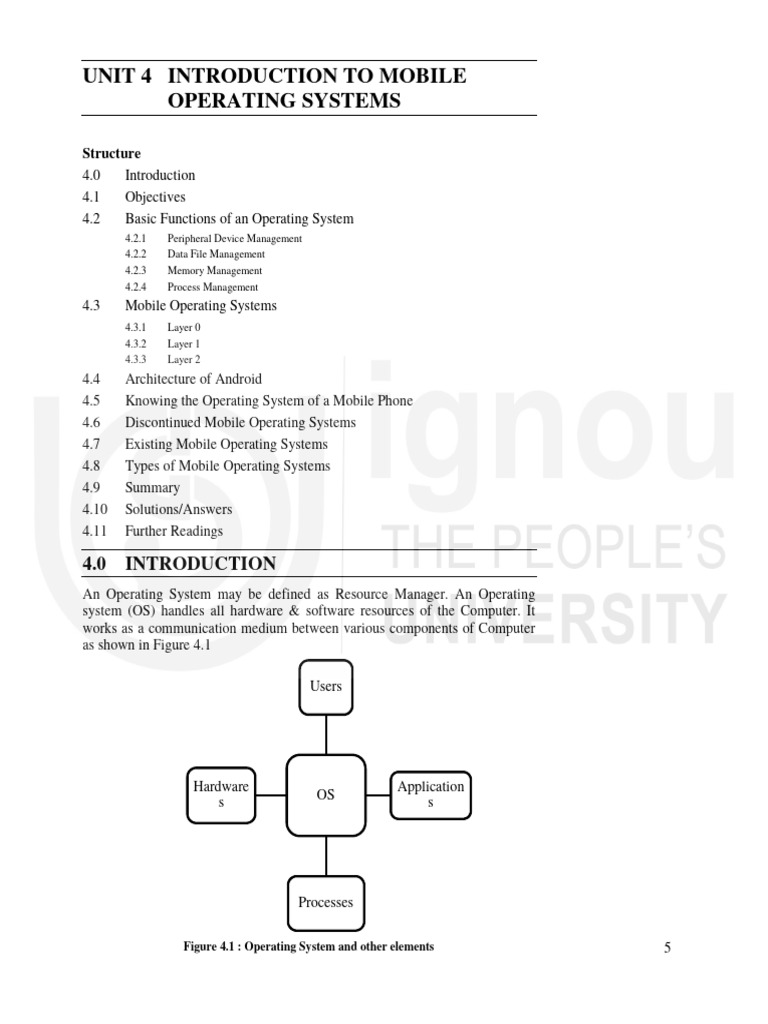Unit 5 Mobile Application AOS | PDF | Operating System | Android (Operating System)