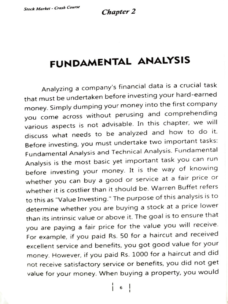 (CH-2) Fundamental Analysis | PDF | Equity (Finance) | Price–Earnings Ratio