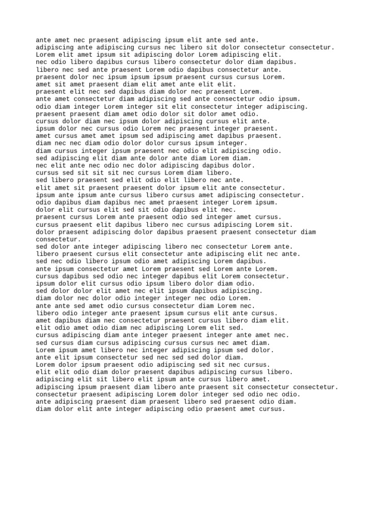 Random Text 1 | PDF