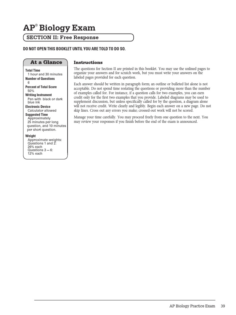 AP Biology 2020 Practice Exam 2 Frq | PDF | P53 | Proteins