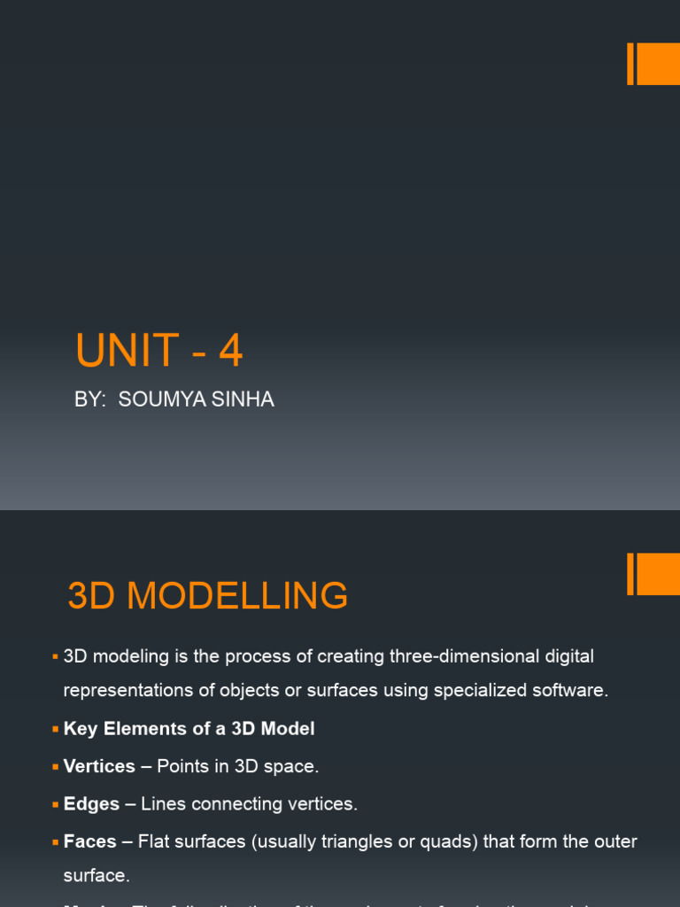 3D Modeling Techniques Explained | PDF | 3 D Modeling | 3 D Computer ...