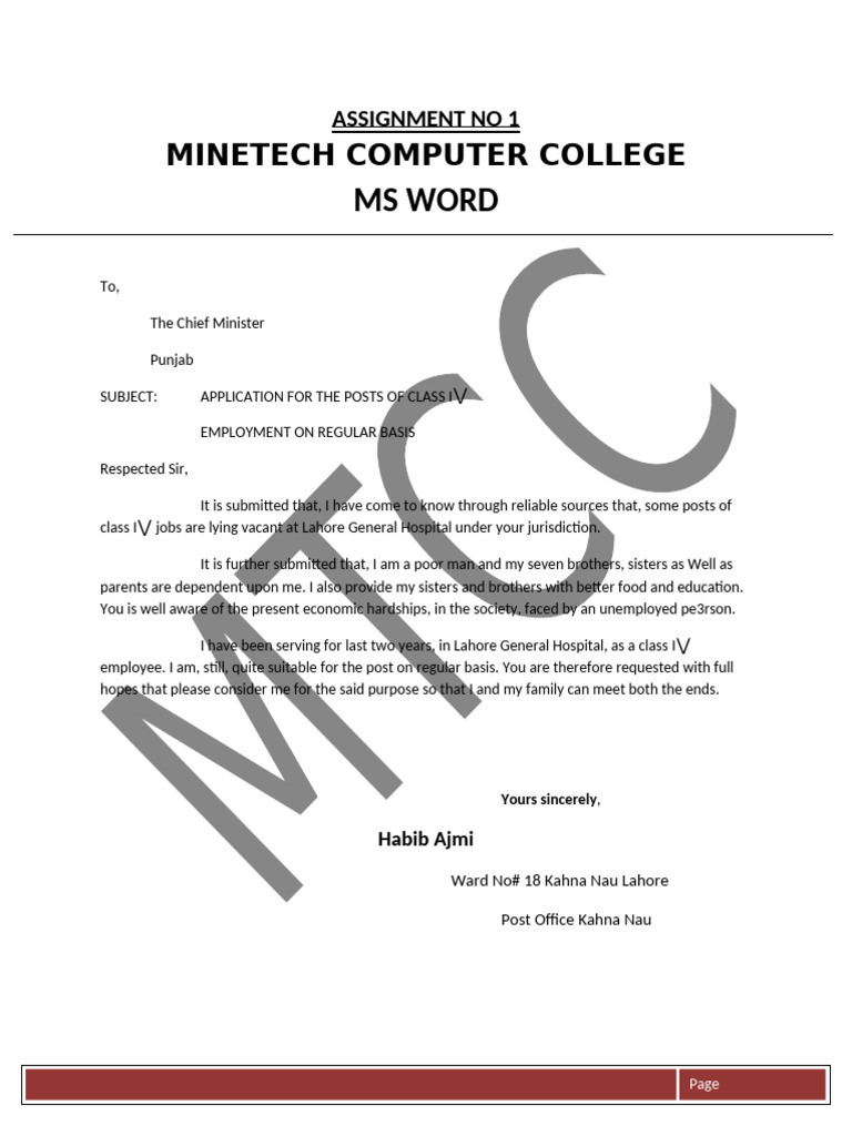 Minetech ASSIGNMENT NO 1 | PDF