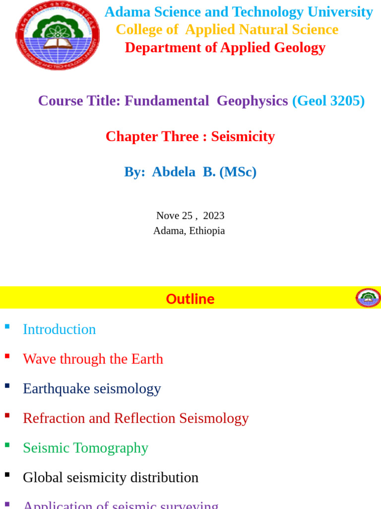 Chapter 3 Updated | PDF | Seismology | Waves