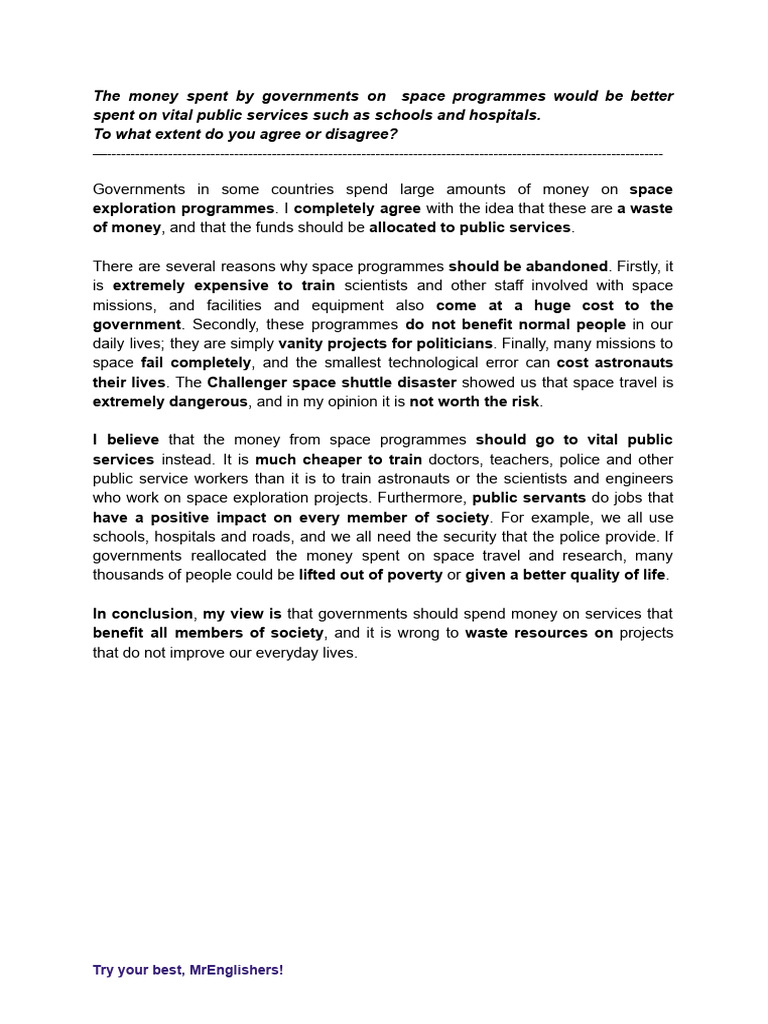 WT2 OPINION_ SPACE TRAVEL __ PUBLIC SERVICES | PDF | Human Spaceflight | Astronautics