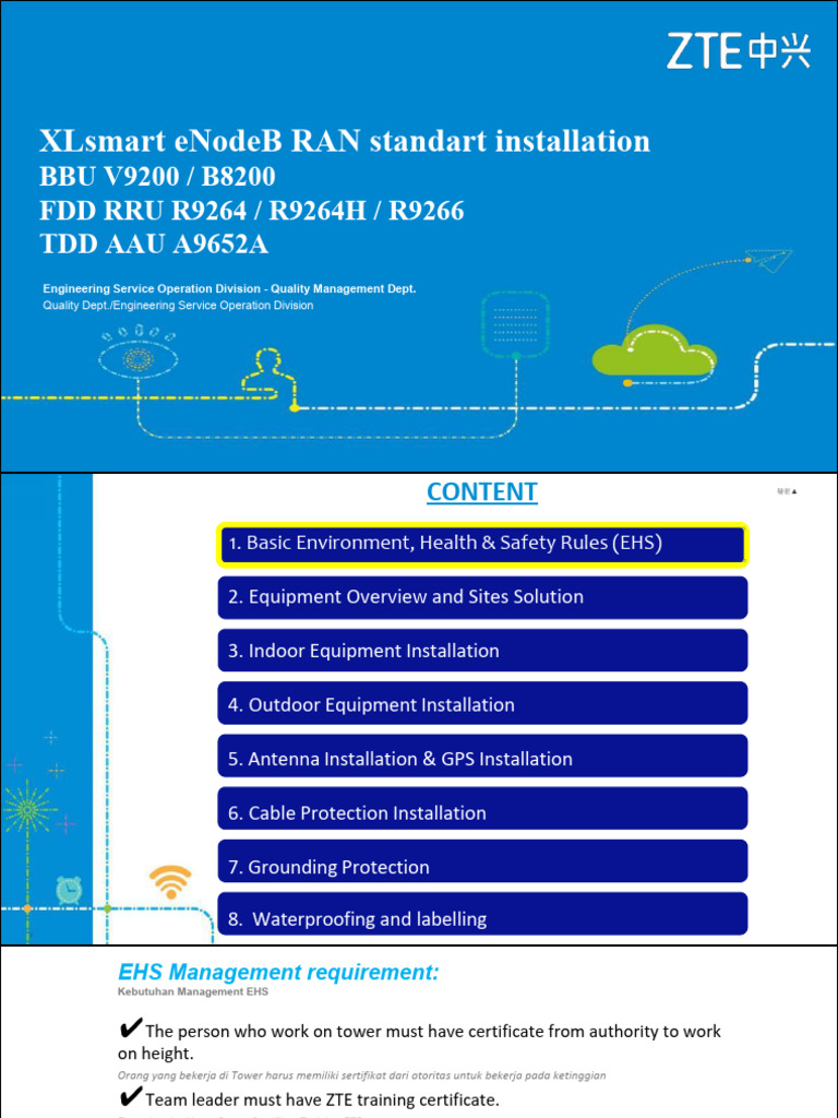 XLSmart Standart Installation ENodeB Update - Rev01 | PDF | Screw