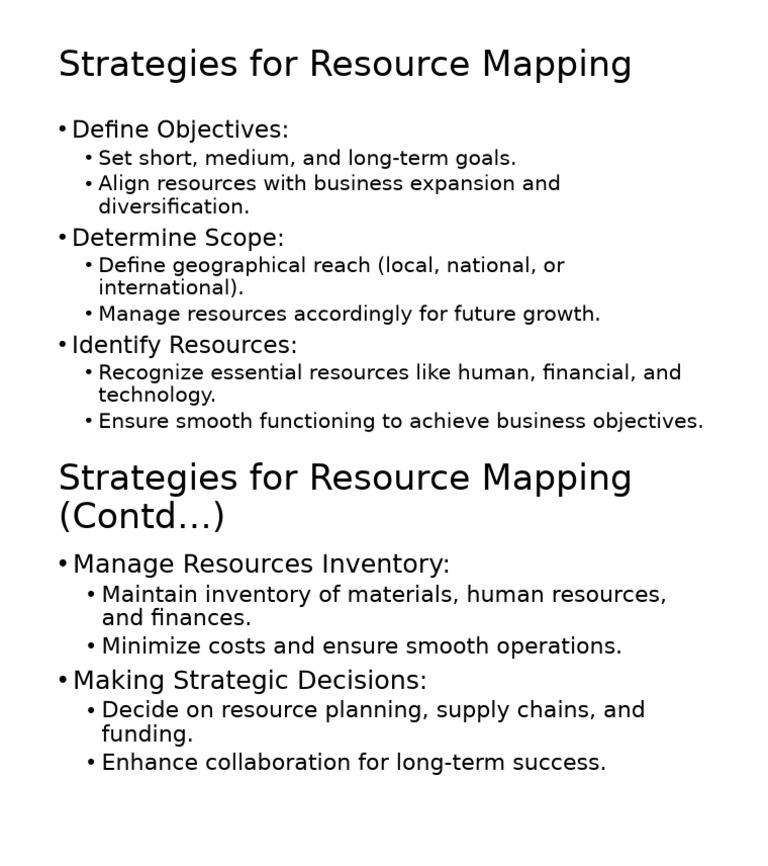 Santanu's Strategies For Resource Mapping | PDF