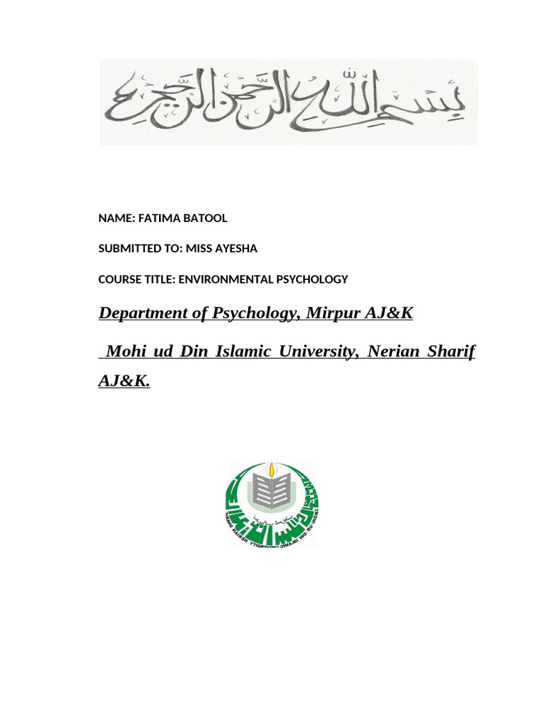 Environmental Influences on Identity | PDF | Psychological Concepts ...