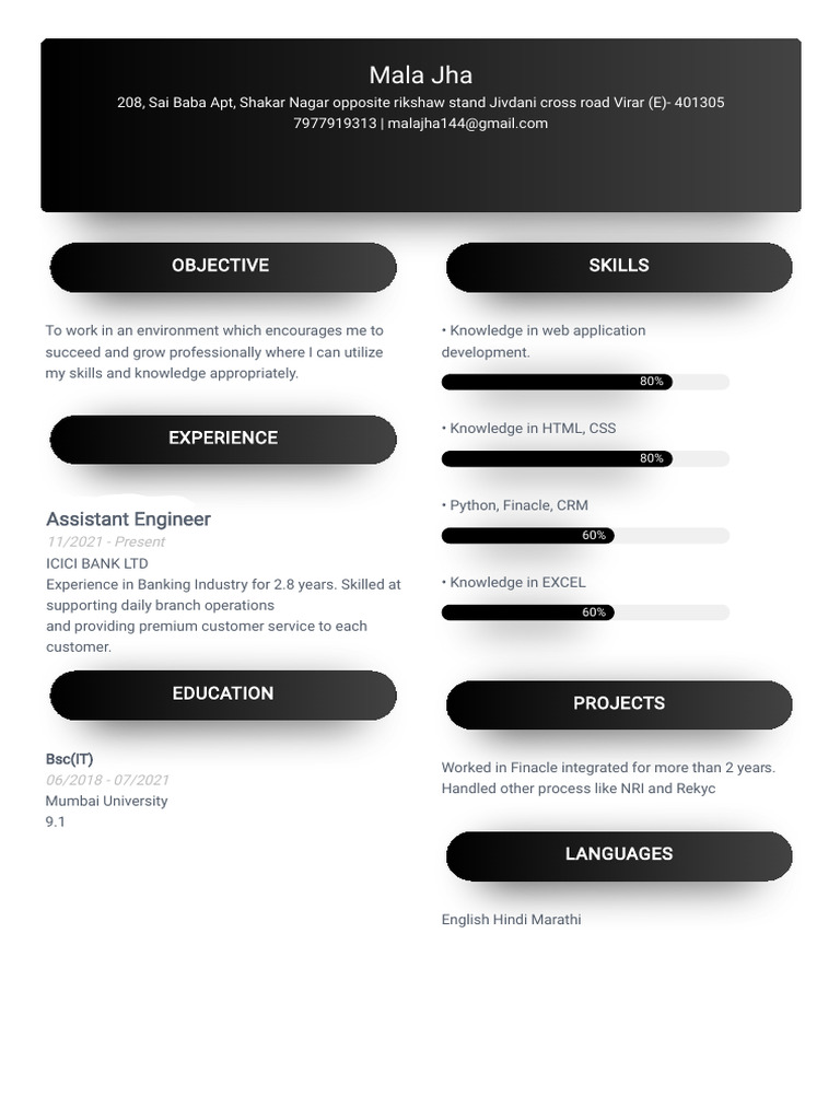 Mala Resume 11 | PDF