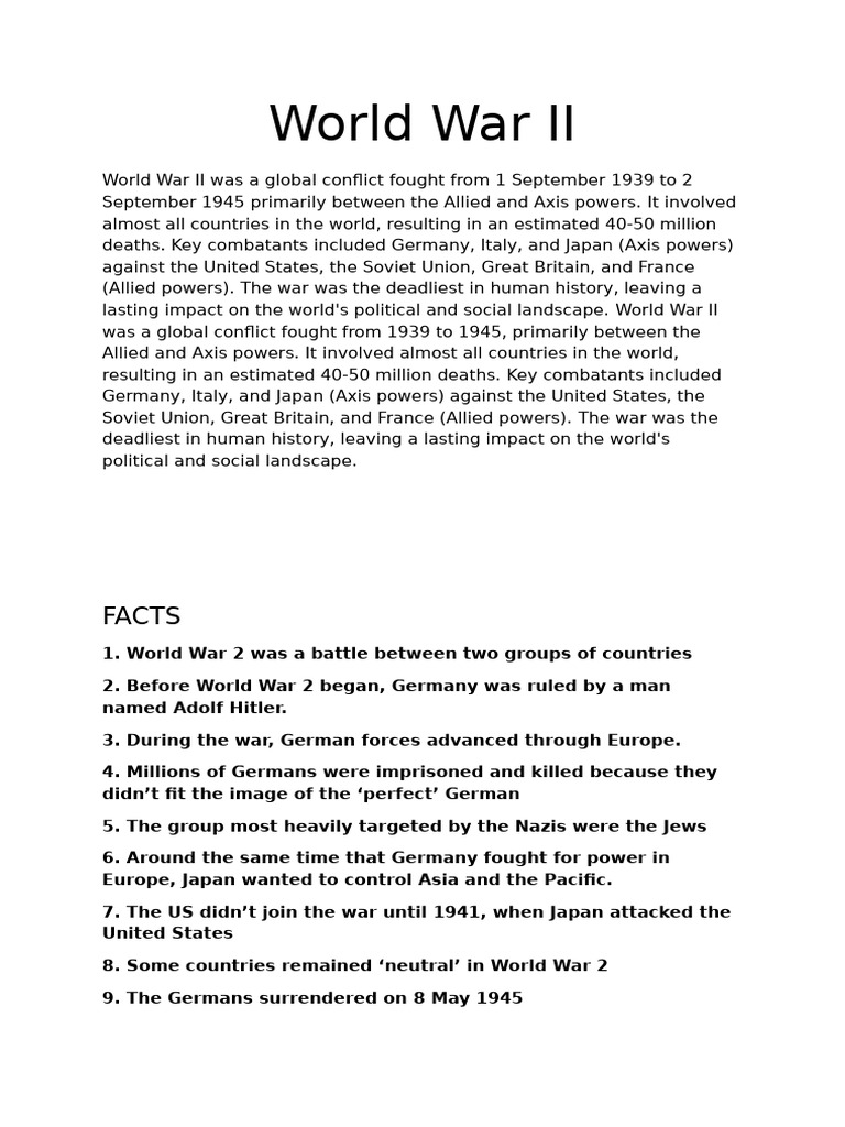 World War II | PDF