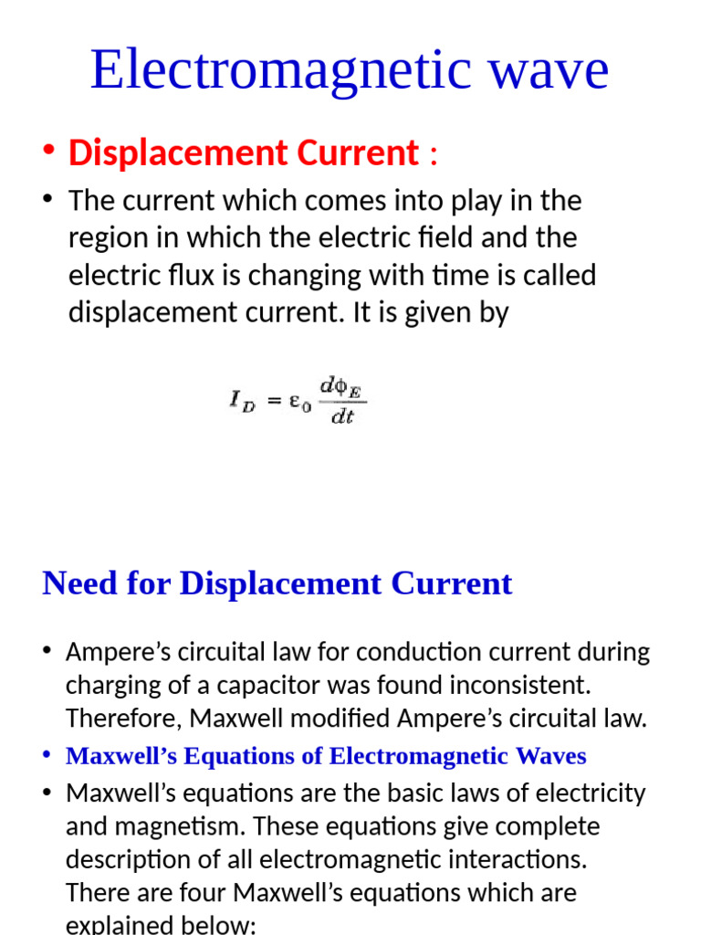 Electromagnetic Wave | PDF | Waves | Electromagnetic Radiation