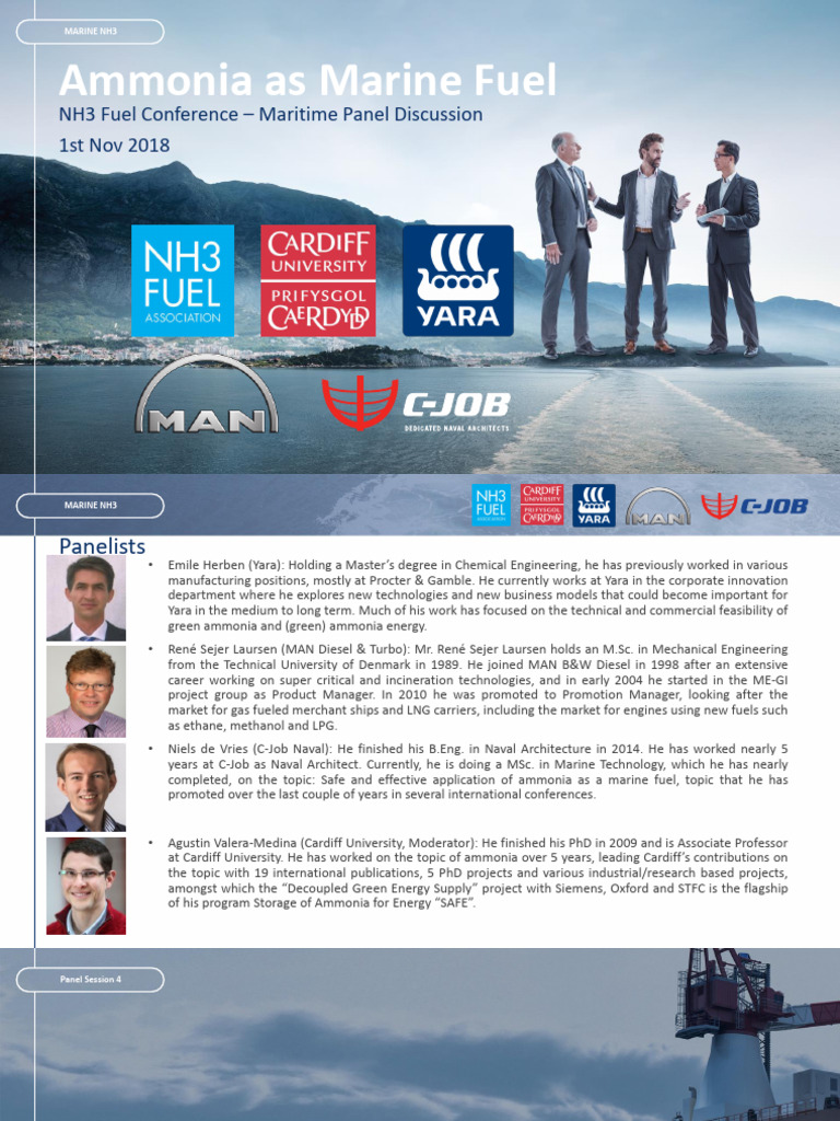 Ammonia as Marine Fuel Overview | PDF | Ammonia | Electricity Generation