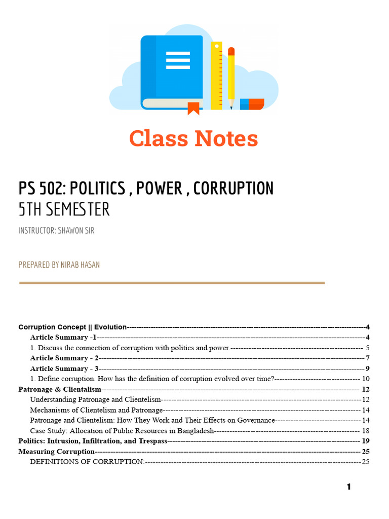Power politics corruption | PDF | Political Science | Social Psychology