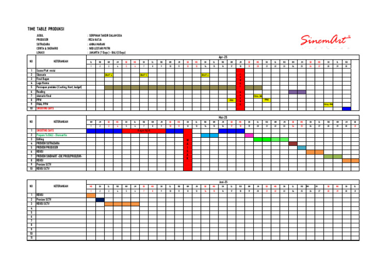 Time Table STDD - V2 | PDF