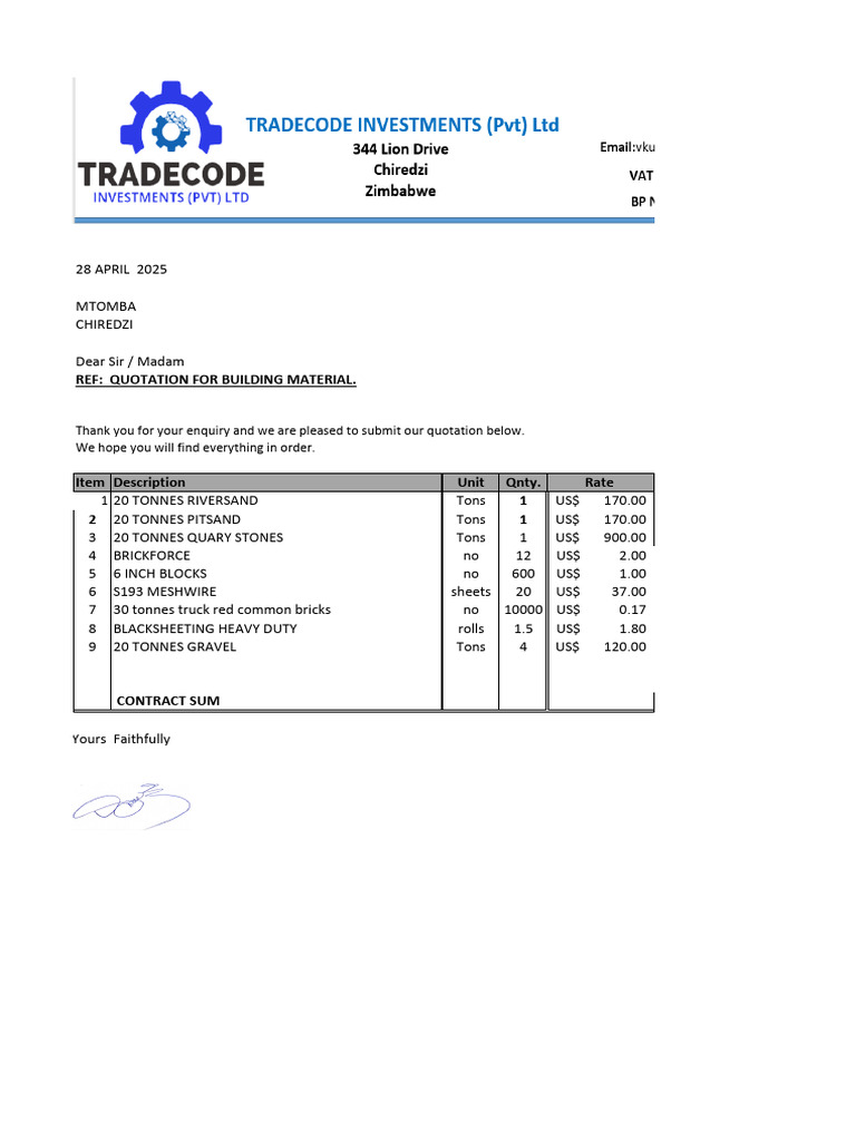 Riversand Mtomba_010524 | PDF